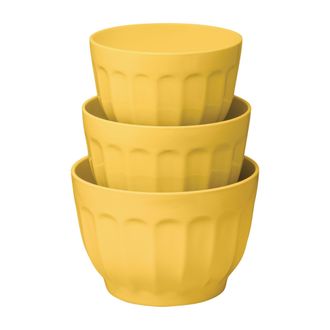 UP ware 3-teiliges Melamin-R&uuml;hrsch&uuml;ssel-Set mit rutschfestem Boden, Koch- und Backwerkzeuge, f&uuml;r trockene und fl&uuml;ssige Zutaten, K&uuml;che, R&uuml;hrsch&uuml;ssel (Latt