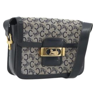 Celine Pre-owned Sac bandouli&egrave;re en toile - Femme - Pre-owned - Noir - Taille: ONE Size