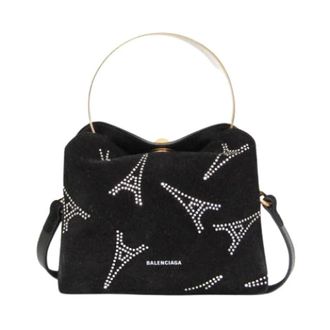 Balenciaga Sac Mini en Daim Pre-owned - Femme - Pre-owned - Noir - Taille: ONE Size