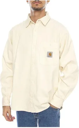 Carhartt Work in Progress Homme, Chemises, Beige, Taille: S L/S Flint Shirt