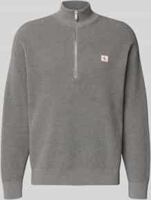 Calvin Klein Jeans Loose Fit Troyer mit gerippten Abschl&uuml;ssen