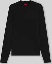 HUGO BOSS Regular Fit Strickpullover aus Viskose-Mix Modell SAN MARC