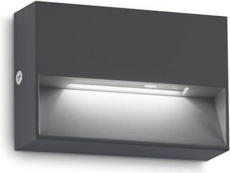 Ideal Lux DEDRA Applique Murale Extérieure LED Intégrée Rectangulaire Anthracite 160Lm 3000K IP65