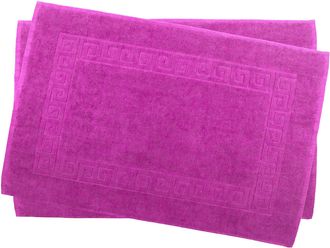 Julie Julsen 2er Pack 50 x 80 cm Badvorleger in Premium Qualität 900 gm2 in aktuellen Farben und 4 Größen aus Baumwolle Badematte Badteppich Duschvorleger Design S