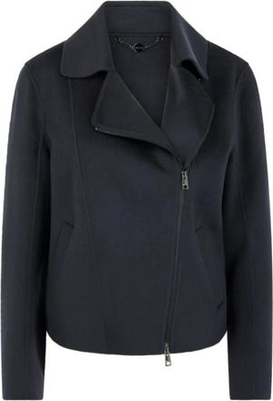 Marc Cain Woll-Bikerjacke - - Jackets - Damen - Grau - XL