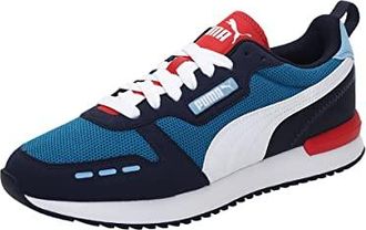 Puma Baskets R78 Unisexes, Mykonos Blue PUMA White Peacoat High Risk Red, 44.5 EU