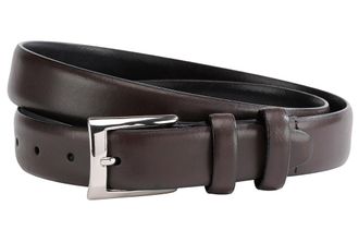 Bexley Ramsgate silver - Ceinture homme chocolat
