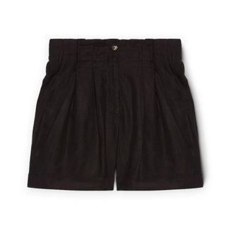 Motivi Femme, Shorts, Noir, Taille: 42 FR Short fluide &agrave; plis