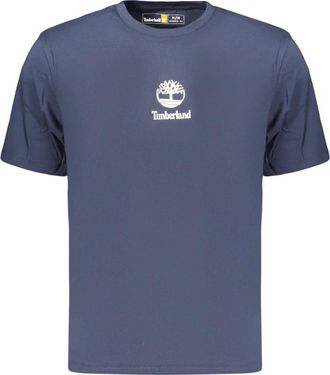 Timberland T-Shirt mit kleinem Logo-Aufdruck und kurzen &Auml;rmeln - - Tops - Herren - Blau - L