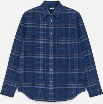 Arket Lockeres Flanellhemd -Blau