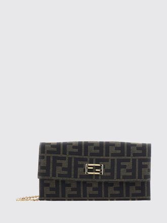 Fendi Mini sac bandouli&egrave;re Tube en tissu &agrave; monogramme FF