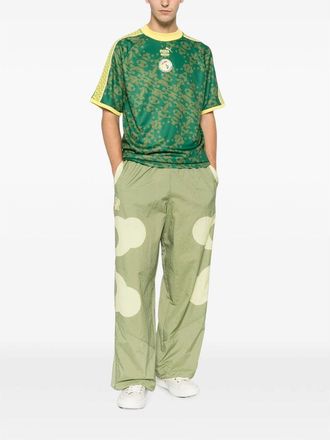 Puma Cloud-Pattern Nylon Trousers - Green
