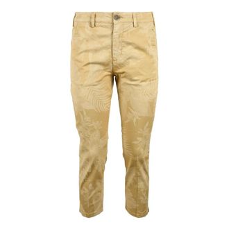 40weft Baumwoll Elasthan Hose - - Trousers - Damen - Beige - S