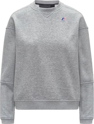 K-Way Femme, Sweatshirts et sweats &agrave; capuche, Gris, Taille: 40 FR Noella Brushed PC