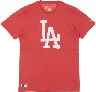 New Era Team Logo Tee Hellrosa/Wei&szlig; - - Tops - Herren - Rosa - S