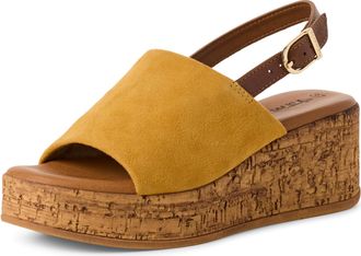 Tamaris Sandalette Damen Keilabsatz gelb,EU 40