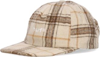 HUF Karierte Flanell A-Frame Kappe Haferflocken - - Accessories - Herren - Beige - ONE SIZE