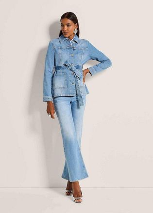 Madeleine Outdoorjacke &Uuml;bergangsjacke im Safari-Look Baumwolljacke mit Hemdkragen, Taschen, Knopfleiste und Langarm