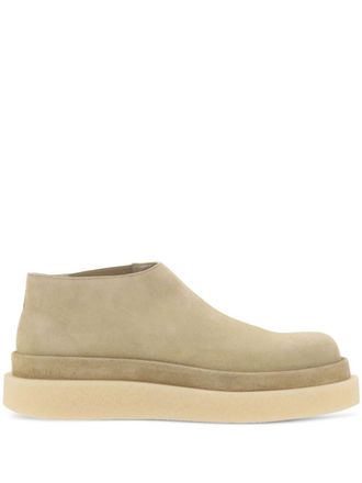 Jil Sander mocassins en daim - Tons neutres