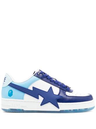 A Bathing Ape baskets &agrave; logo - Bleu