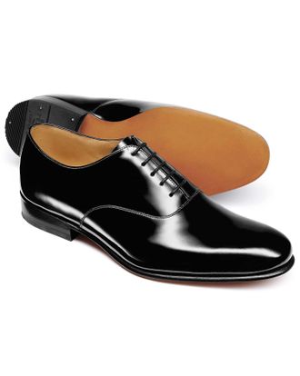 CHARLES TYRWHITT Oxford-Schuhe aus Lackleder - Schwarz