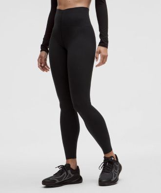 lululemon Glow Up Leggings mit hohem Bund f&uuml;r Frauen - 71 cm - Gr&ouml;&szlig;e 10 in Black