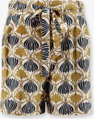Max Mara Metello multicolor silk shorts - MAX MARA - gender_Woman