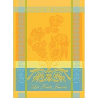 GARNIER-THIEBAUT Geschirrtuch Les Fruits Jaunes Soleil 56x78 cm Baumwolle