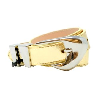 by FAR By Far, Femme, Accessoires, Jaune, Taille: L Moore Metallic Belt