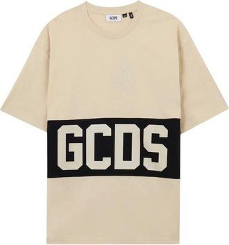 GCDS Gcds, Homme, Tops, Beige, Taille: XL T-Chemises