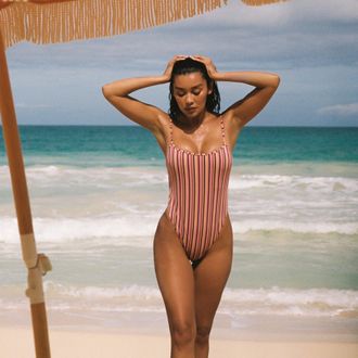 Lounge Maillot de Bain Sunstripe - Rayures R&eacute;tro - XXL
