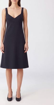 N&deg;21 Schulterfreies A-Linien-Midikleid aus Cr&ecirc;pe mit V-Ausschnitt