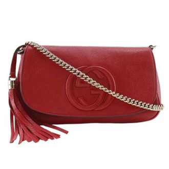 Gucci Pre-owned Vintage Leder Crossbody Bag - - Pre-owned - Damen - Rot - ONE SIZE