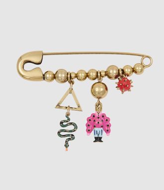 Essentiel Broche Kalaia Or Multicolore