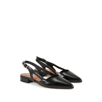 Saison 1865 Slingbacks en cuir de veau