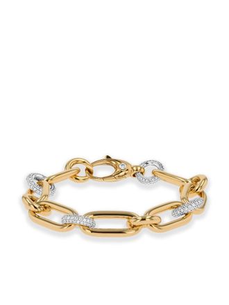 Pragnell bracelet Havana en or jaune et blanc 18ct pav&eacute; de diamants - YELLOW GOLD