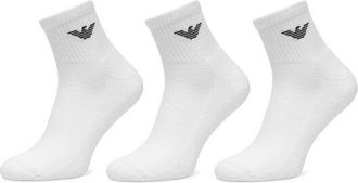 Emporio Armani Kurze Socken EM000551 AF14499 M0066 Wei&szlig;