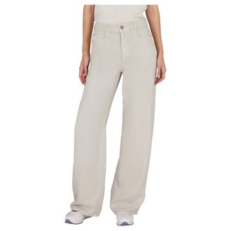Emporio Armani Leinenmischung Wide-Leg Jeans - - Jeans - Damen - Beige - W27