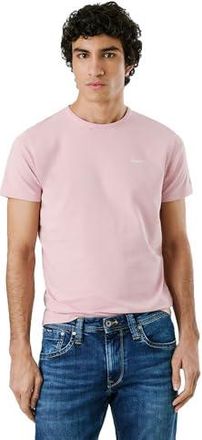 Pepe Jeans London Original Basic 3n T-Shirt, Rose (Rose cendré), S Homme