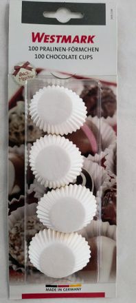 Westmark 100 Paper chocolate cups, white