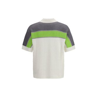 Casablanca Mens White Cotton Shortsleeve Shirt