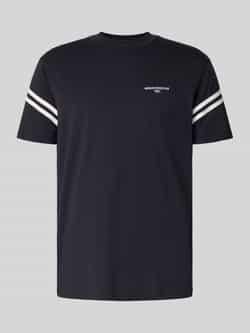 A|X Armani Exchange T-Shirt mit Label-Stitching und Rundhalsausschnitt