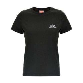 Kenzo Happy Tiger T-Shirt - - Tops - Damen - Schwarzk - XS