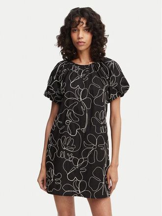 French Connection Kleid f&uuml;r den Alltag Rhodes 719Q1 Schwarz Regular Fit