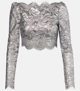 Paco Rabanne Cropped-Top aus Spitze