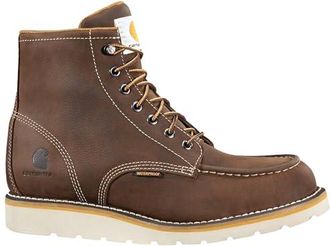 Carhartt Work in Progress Mens 6 Inch Waterproof Wedge Steel Toe Industrial Boot, Tan Oil Tanned Leather, 15 W US