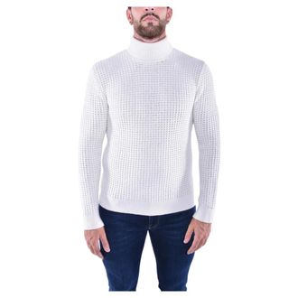 Eleventy Wollener Slim Fit Dolcevita Pullover - - Knitwear - Herren - Wei&szlig; - S