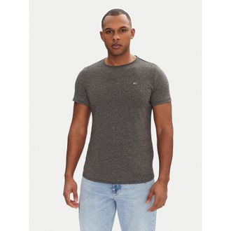 Tommy Jeans T-Shirt Jaspe DM0DM09586 Grau Slim Fit