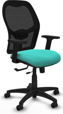 Piqueras y Crespo Stuhl mit verstellbaren Armlehnen, h&ouml;henverstellbare Lendenwirbelst&uuml;tze, ausgestattet mit Syncro/Traslack und Schneideschaum, mit selbstfahrenden R&auml;de