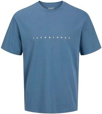Jack & Jones JACK&JONES PLUS Jjestar JJ Tee SS Noos Pls T-Shirt, oceanview, 3XL Hommes